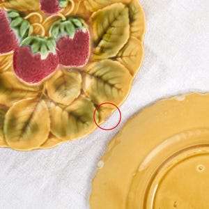 Stunning Barbotine Fruit Plates - Set of 4 Vintage French Majolica ...