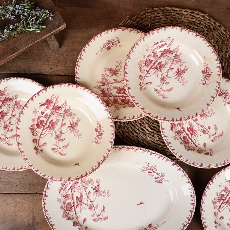 Pink Transfer Ware - Etsy