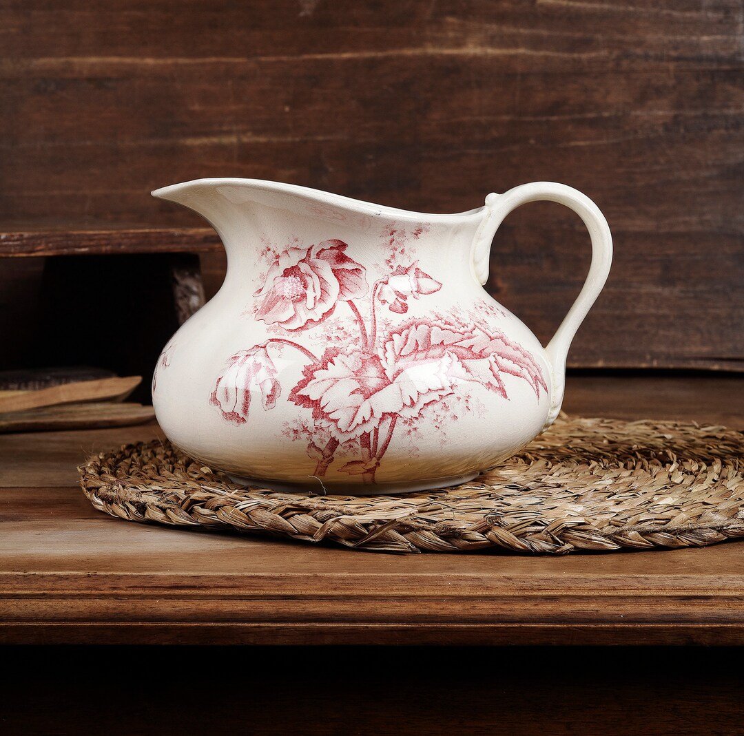 Old Pitcher, Carafe or Toilet Pitcher, Terre De Fer, Choisy Le Roi. Art ...