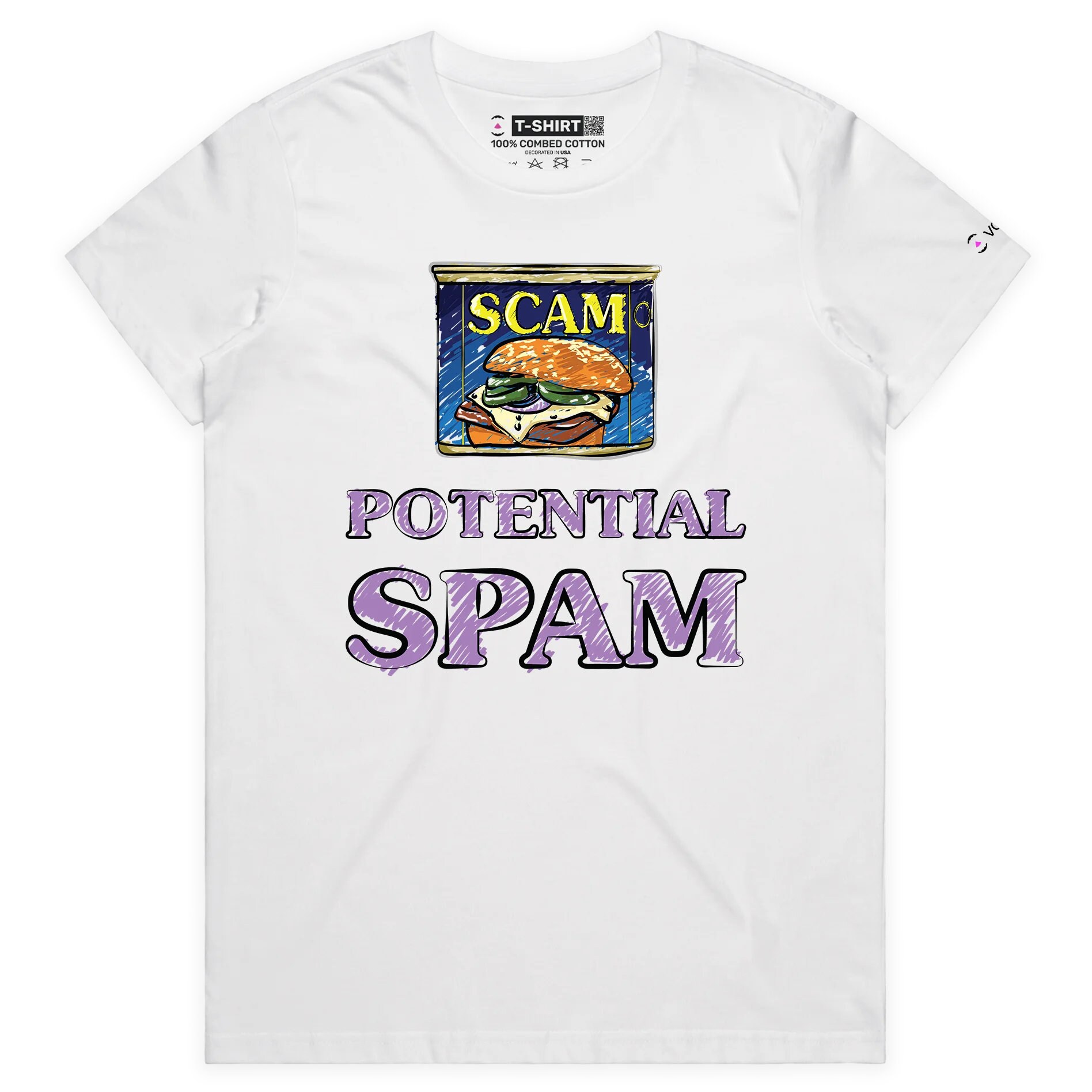 Can of Spam T Shirt, Spam T Shirt, Wordplay T Shirt, Play on Words ...