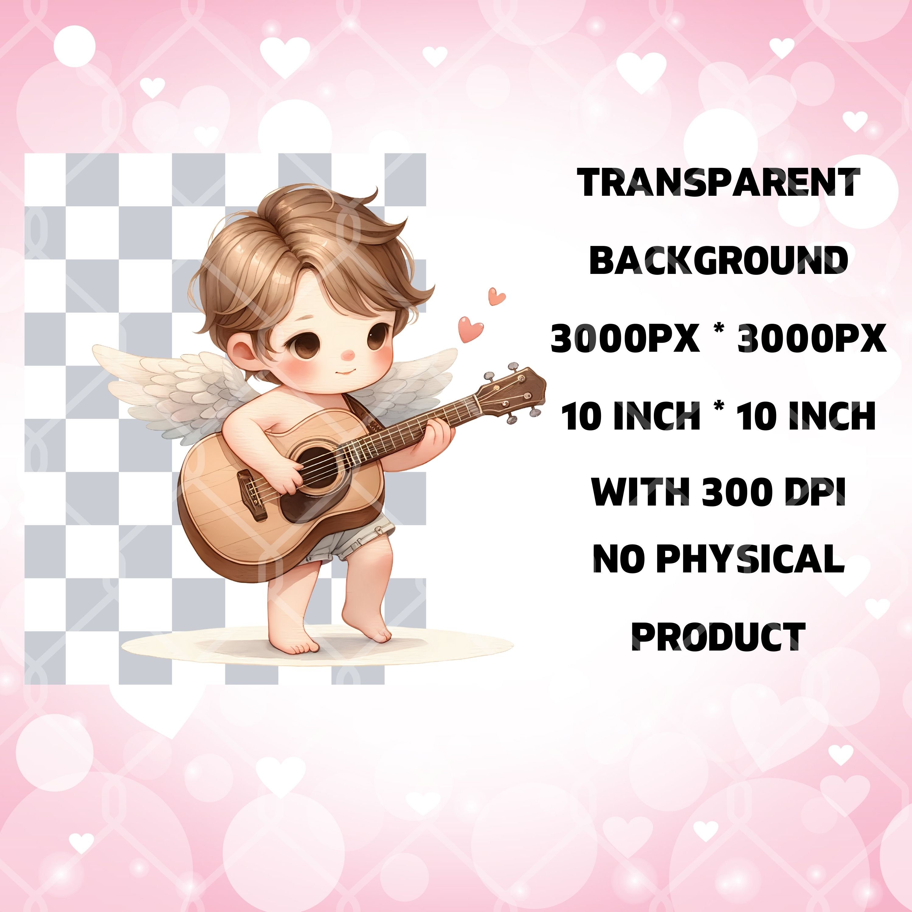 Valentine's Day Watercolor Cupid Clipart, Nursery Clipart, Cherubic ...