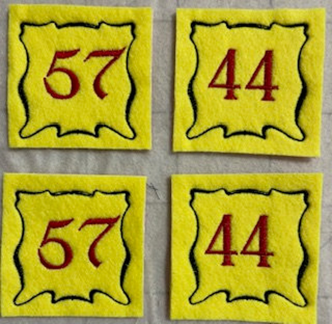 Match Game, Concentration Game, Pairs Game, Numbers, Machine Embroidery ...