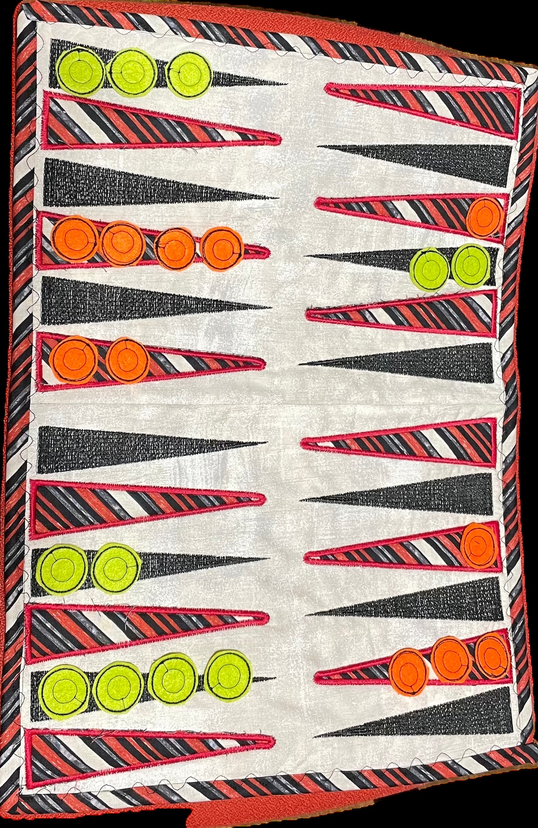 Backgammon Tokens & Game Board, Machine Embroidery, PES, ITH (in the ...