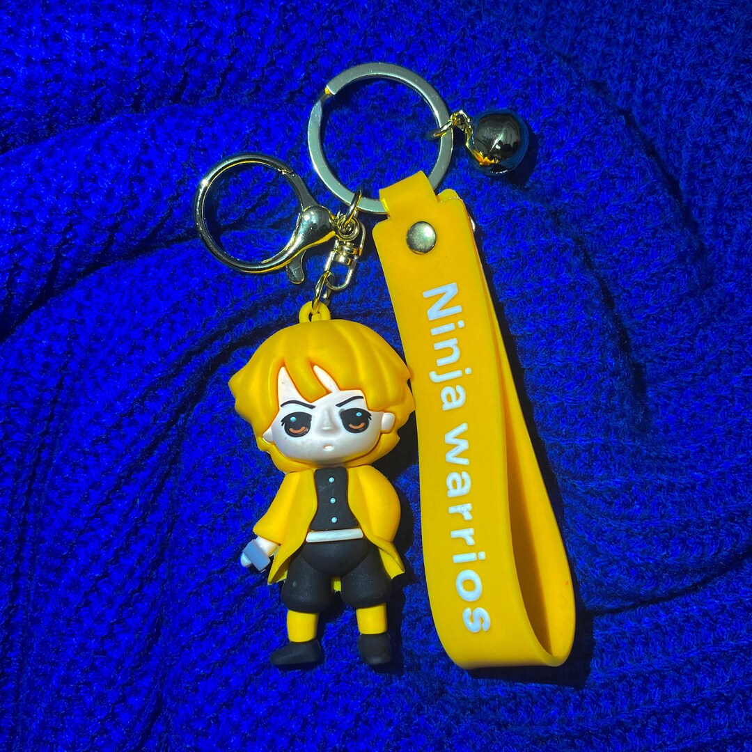 Demon Slayer Zenitsu Anime 3D Keychain & Bagchain Christmas - Etsy