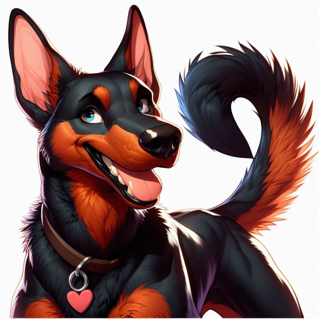 Dog Half-body, Feral Art Form, Fursona Adoptables - Etsy