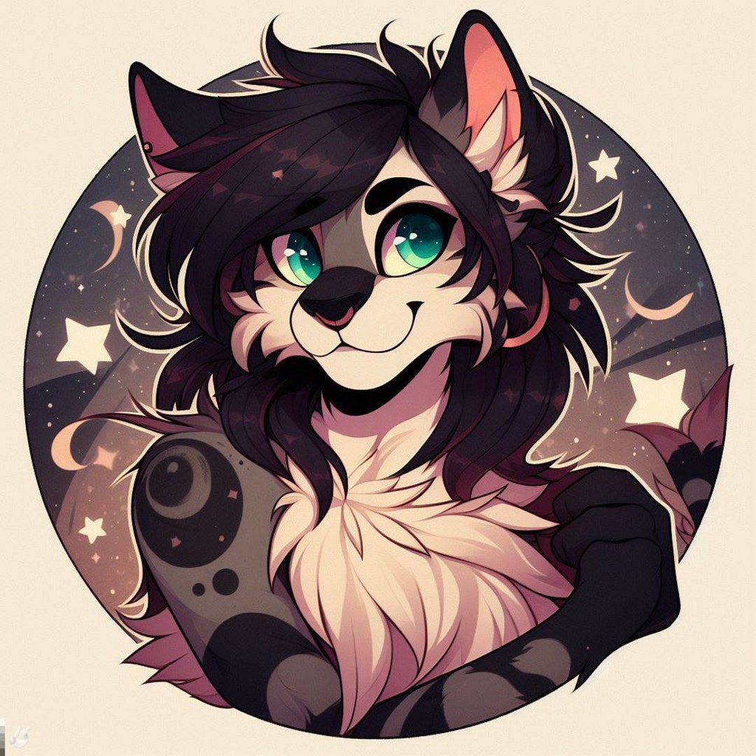 Icon Night Sky Cat Fursona Adoptables - Etsy