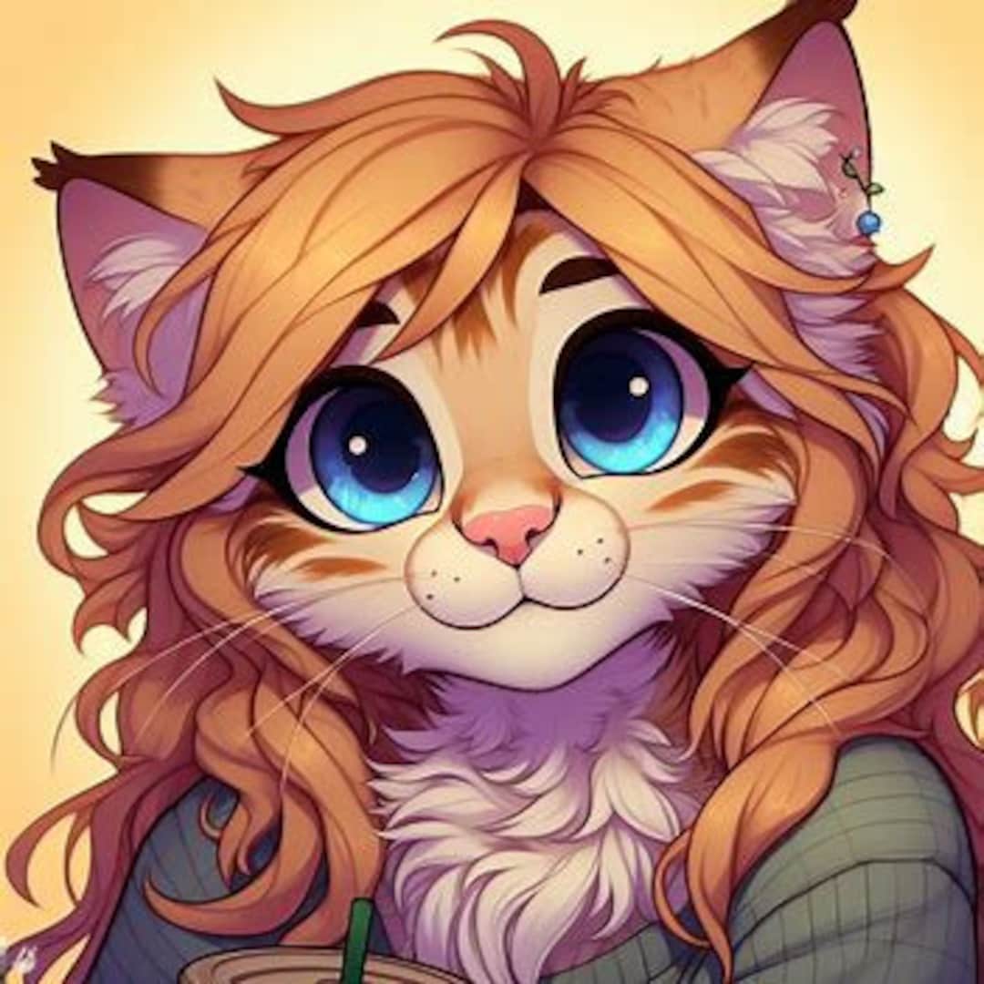 Orange White Tabby Feline Fursona Adoptables - Etsy