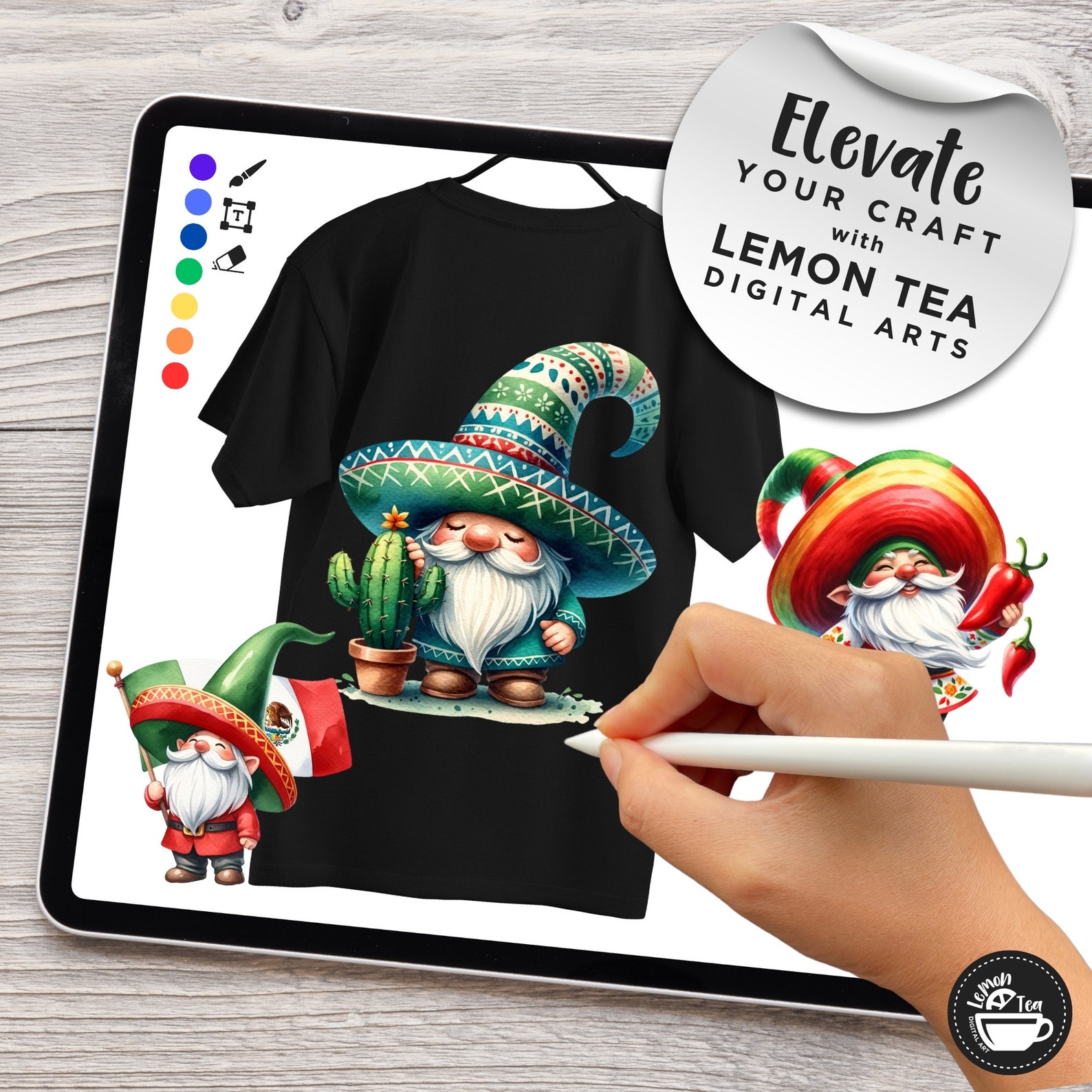 Watercolor Cinco De Mayo Gnomes PNG Clipart, Mexican Fiesta Gnomes PNG ...