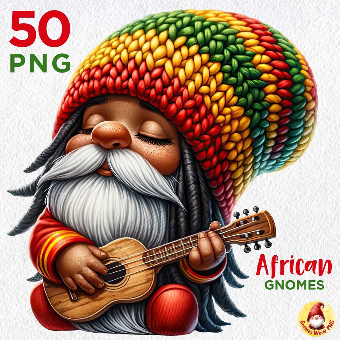 African Gnome, Black History Month, Juneteenth Gnome, Cute Gnomes PNG ...