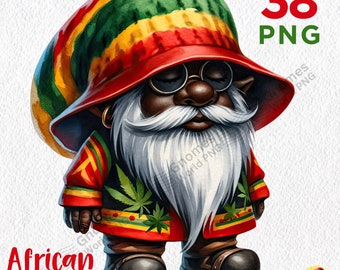 African Girl Gnome, Black History Month, Juneteenth Gnome, Cute Gnomes ...