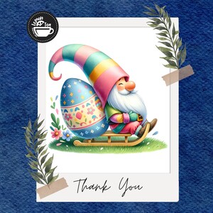 Watercolor Easter Gnomes Clipart, Cute Pastel Easter Gnome, Spring ...