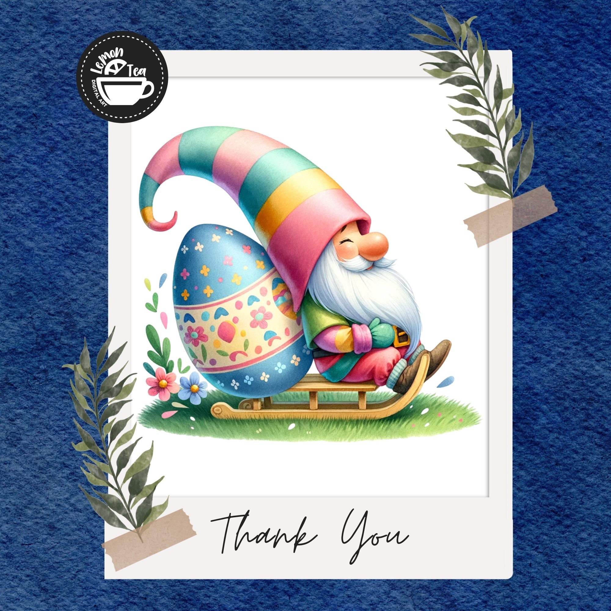 Watercolor Easter Gnomes Clipart, Cute Pastel Easter Gnome, Spring ...