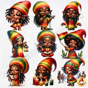 African Girl Gnome, Black History Month, Juneteenth Gnome, Cute Gnomes ...