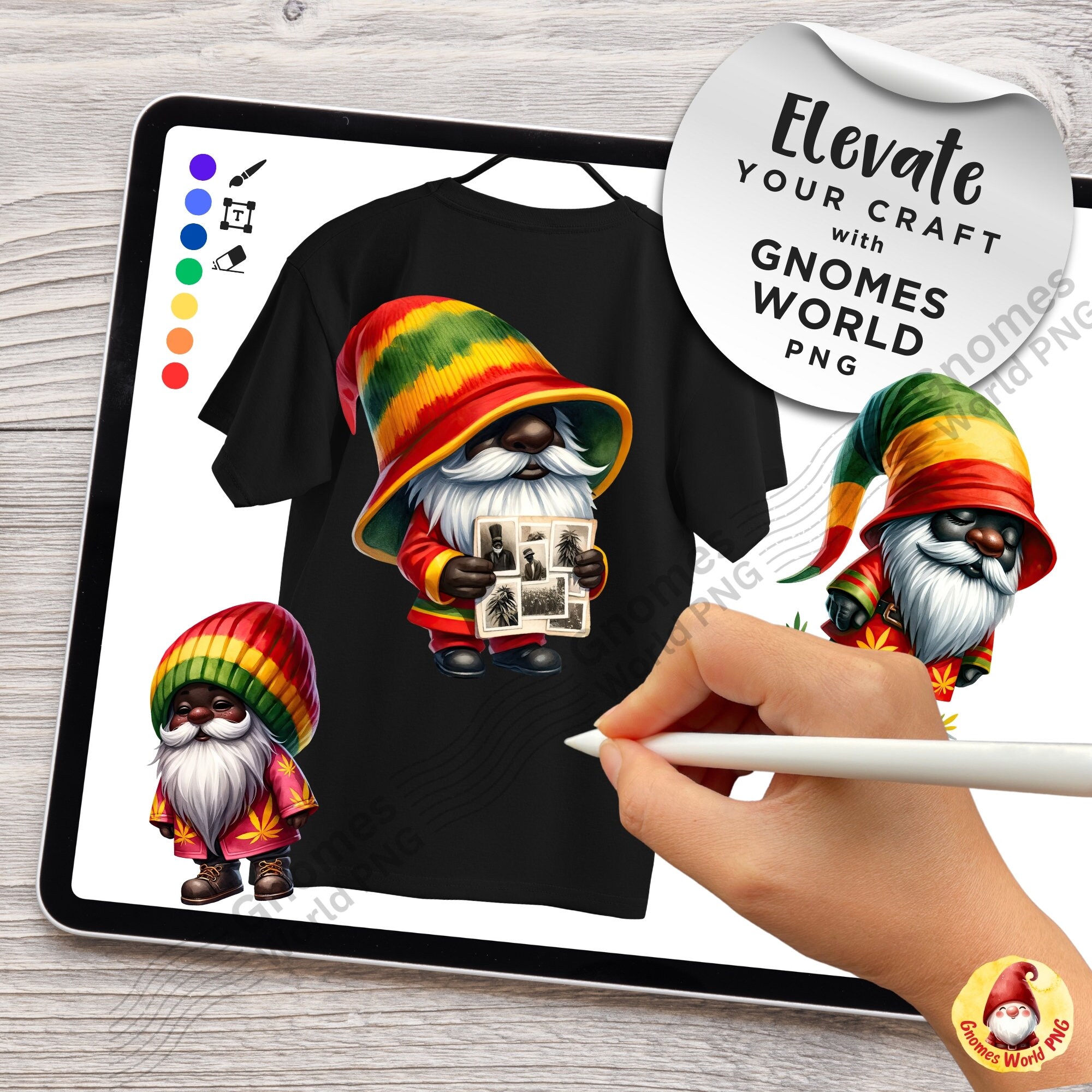 African Gnome, Black History Month, Juneteenth Gnome, Cute Gnomes PNG ...