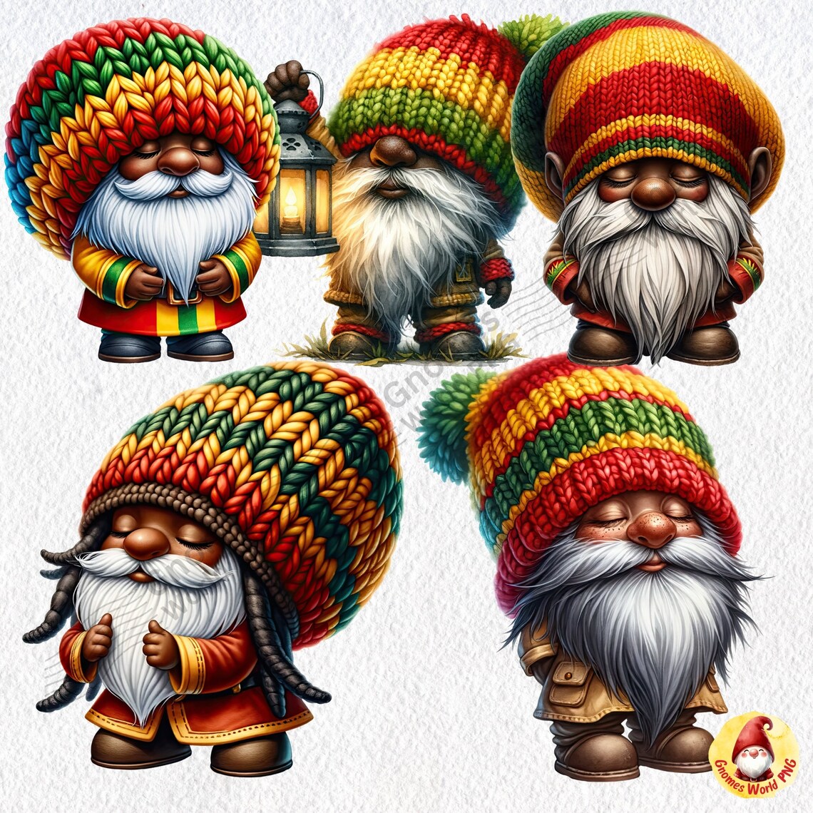 African Gnome, Black History Month, Juneteenth Gnome, Cute Gnomes PNG ...