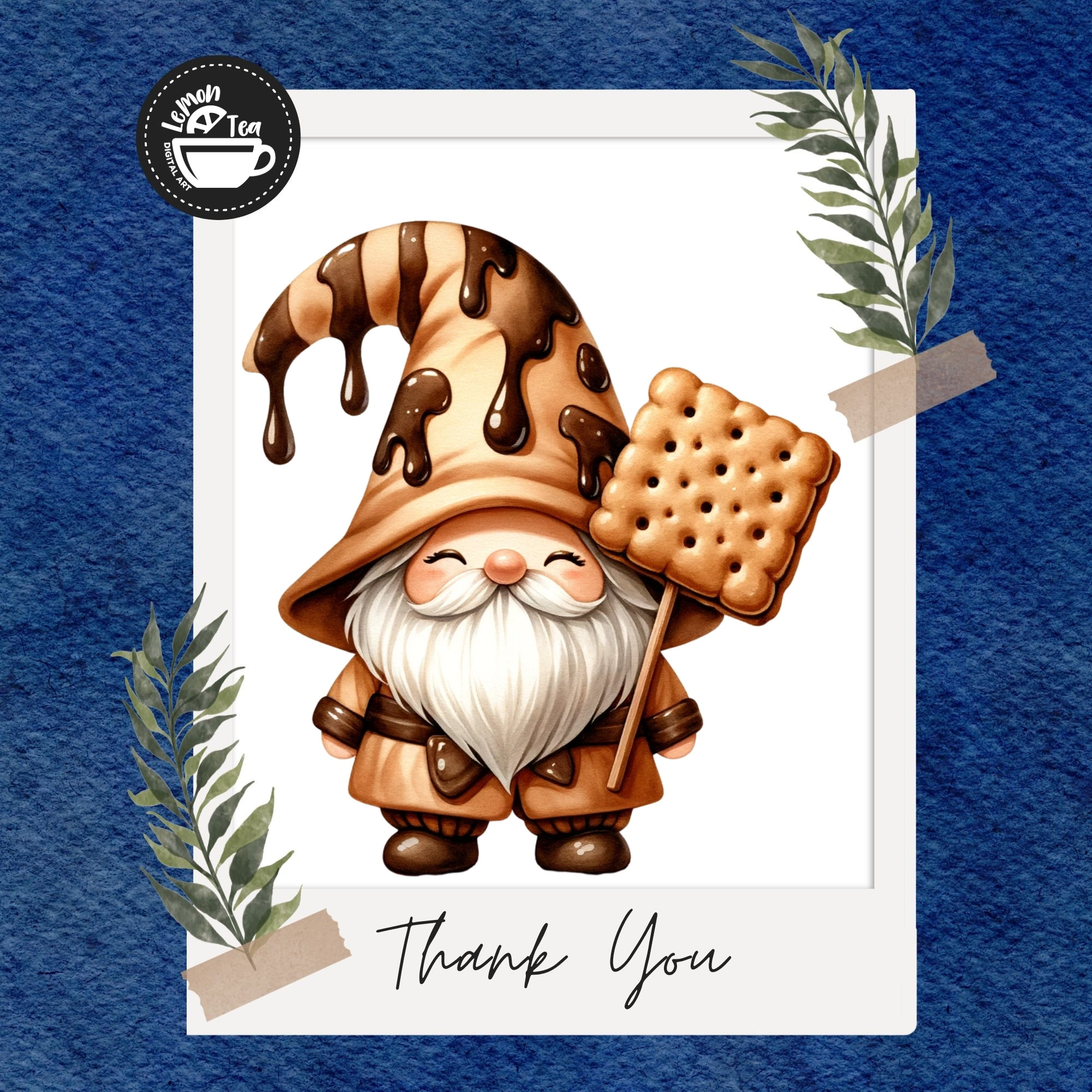 Watercolor Smores Gnome Clipart PNG, Camping Gnomes, Spring Gnome PNG ...