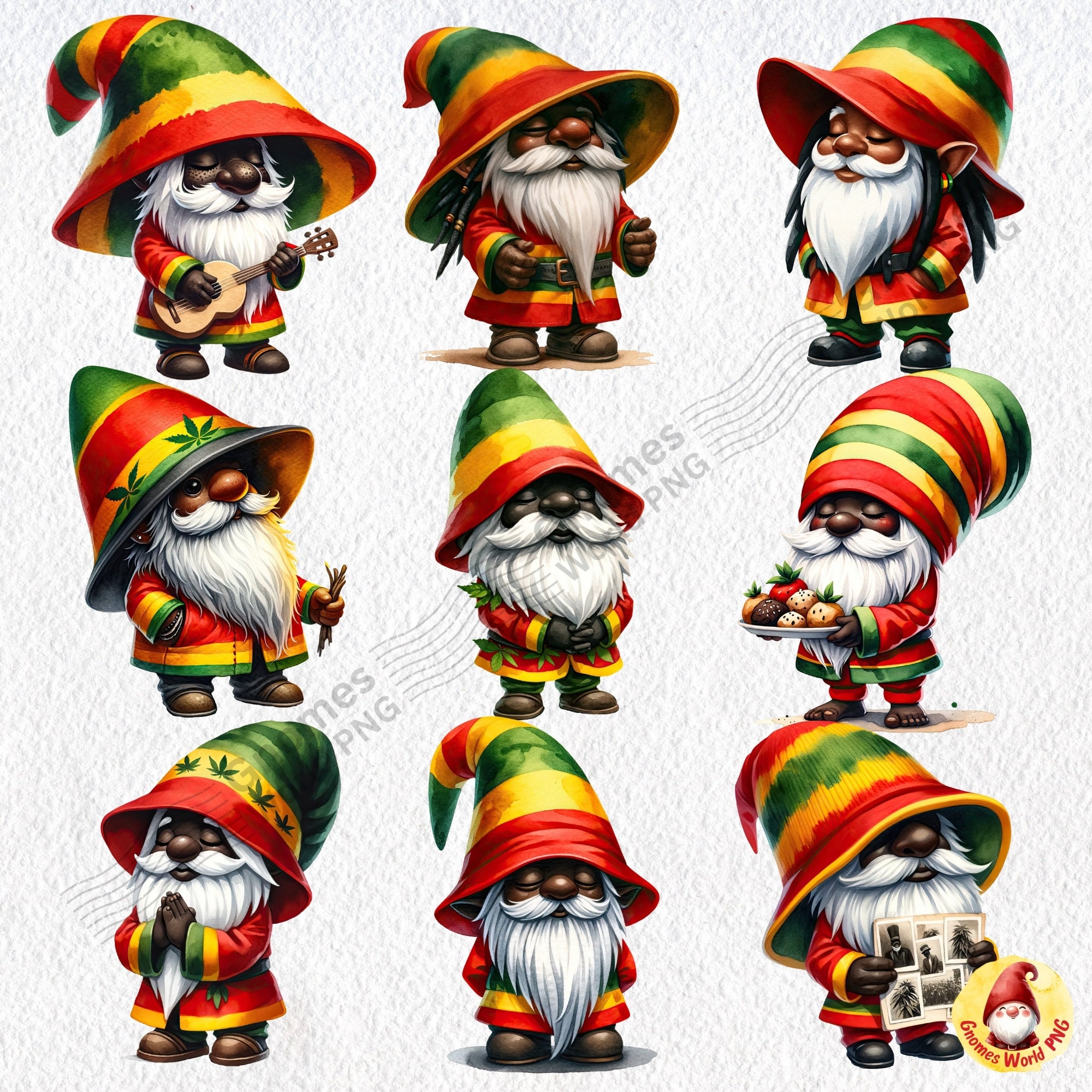 African Gnome, Black History Month, Juneteenth Gnome, Cute Gnomes PNG ...