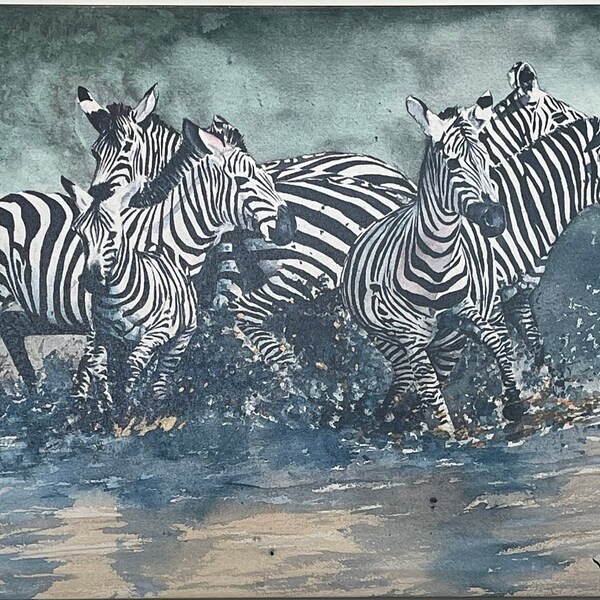 Zebra Art - Etsy