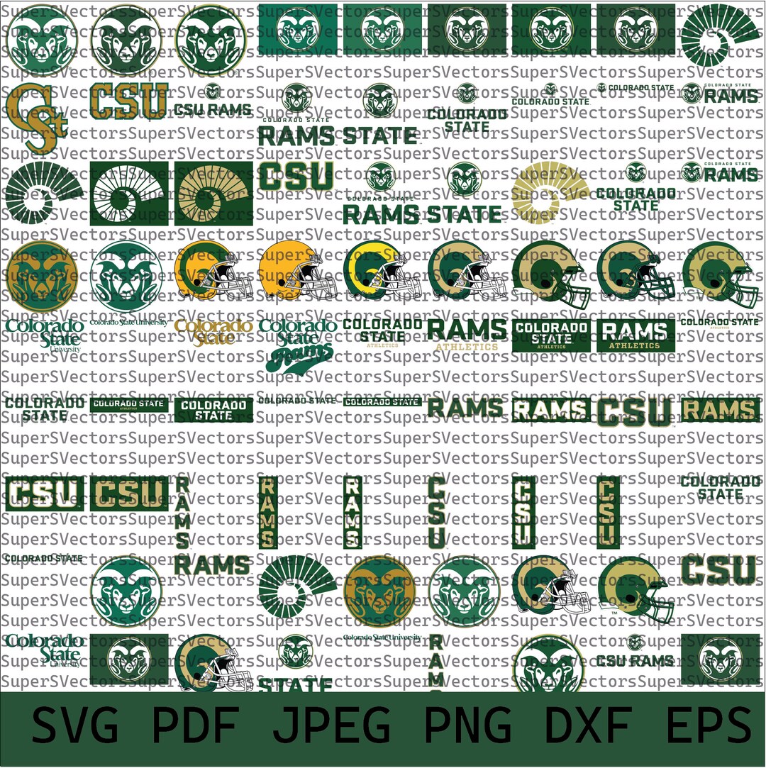 Colorado State SVG Bundle, Rams Football, SVG Bundle, Cricut, Printable ...