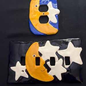 Moon/cow Jumped Over the Moon Theme Light Switch Cover: Handmade ...