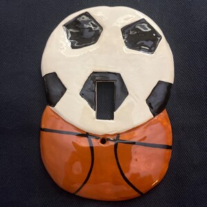 Soccer Light Switch Cover Switchplate 3D Soccer GFCI Decora Switch ...