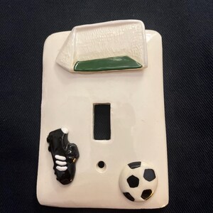 Soccer Light Switch Cover Switchplate 3D Soccer GFCI Decora Switch ...