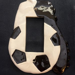 Soccer Light Switch Cover Switchplate 3D Soccer GFCI Decora Switch ...