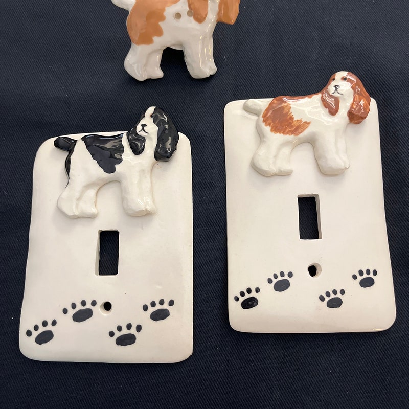 Spaniel Ceramic Plate - Etsy