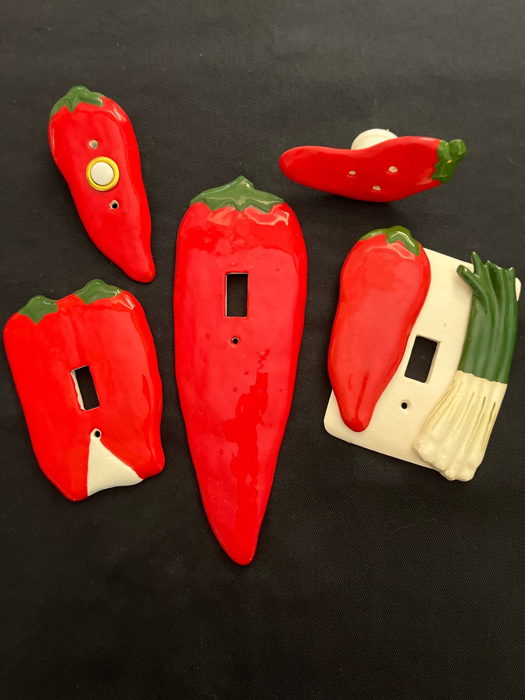 Chili Pepper Switch Plate Switchplate 3D Outlet Plug Decora/gfci Night ...