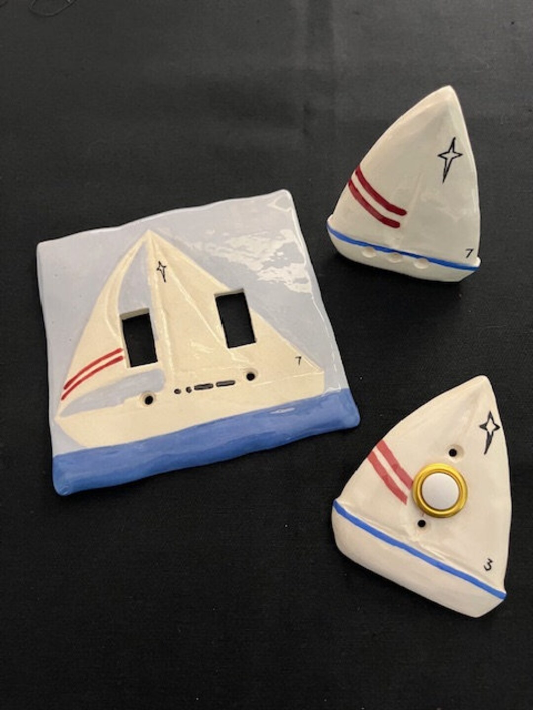 Sailboat Light Switch Cover Switch Plate Nightlight Doorbell Cover Sail ...