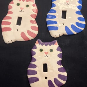 Cat Light Switch Cover Switch Plate Kitty Switchplate 3D Outlet Plug ...