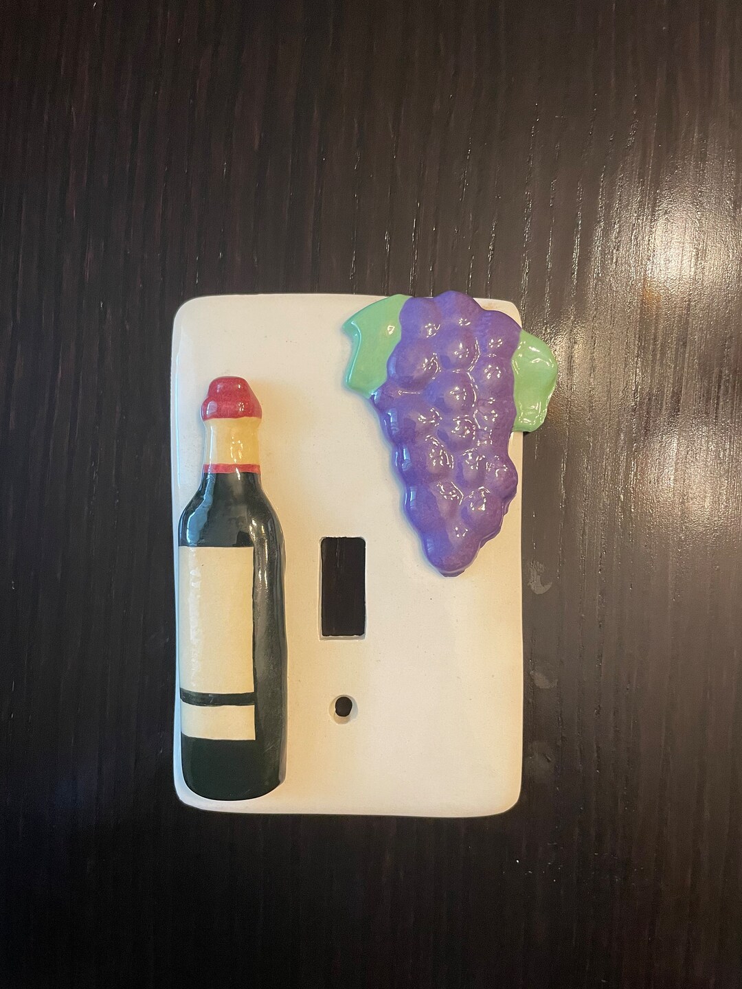 Wine Bottle and Grapes Switch Cover Switch Plate Switchplate 3D Outlet ...