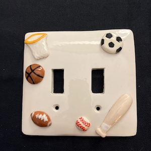 3D Sports Light Switch Cover Switchplate 3D Plug Outlet GFCI Decora ...