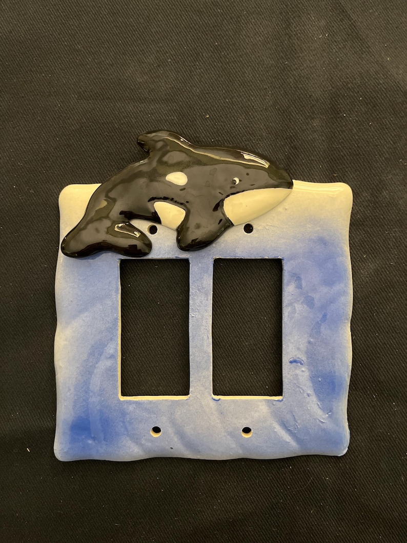 Whale Shark Handmade Ceramic Whale/shark Light Switch Cover - Ocean ...