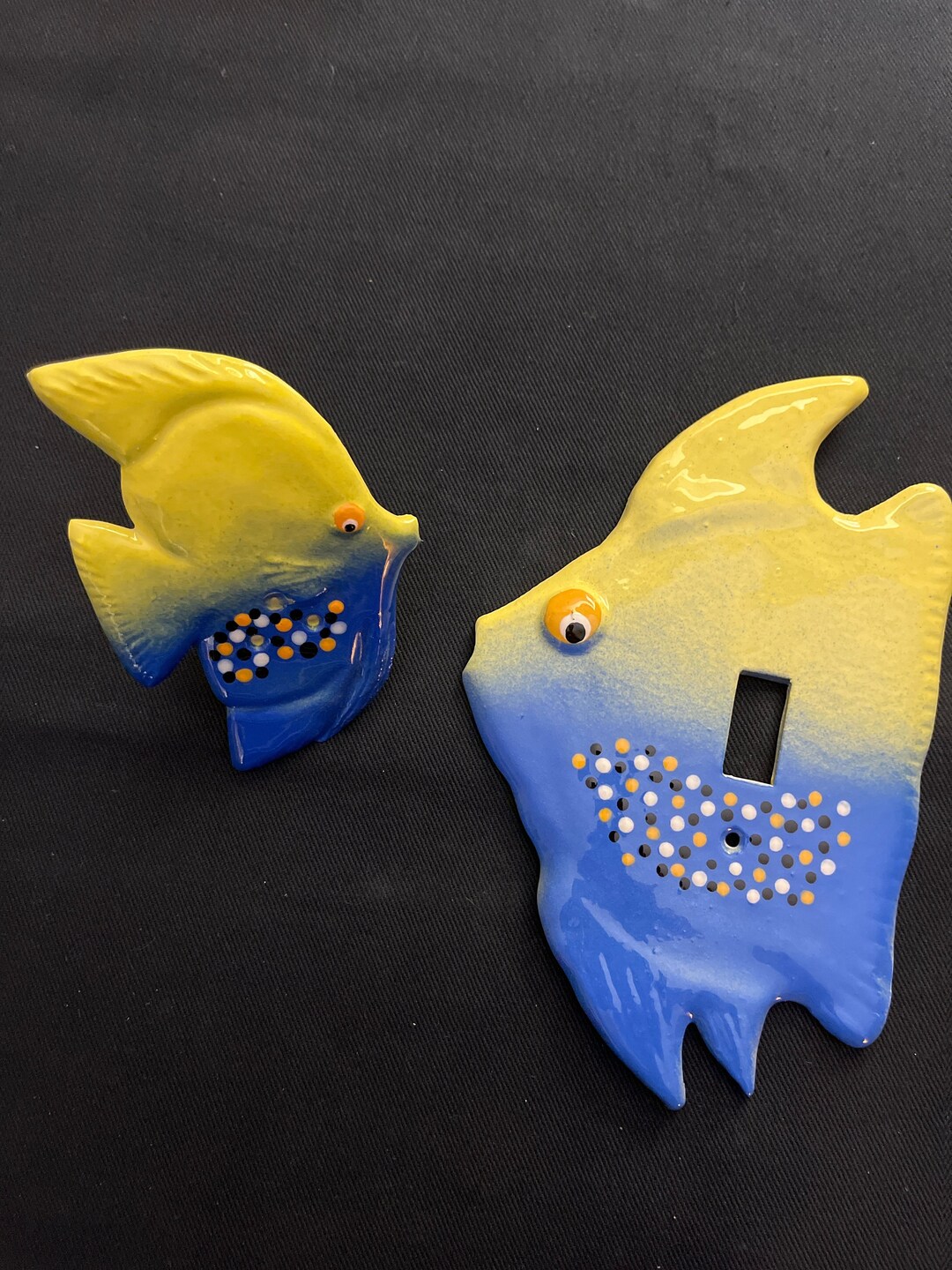 Tropical Fish Handmade Tropical Fish Light Switch Cover: Ceramic Fish ...