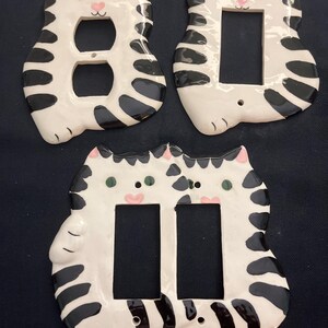 Cat Light Switch Cover Switch Plate Kitty Switchplate 3D Outlet Plug ...