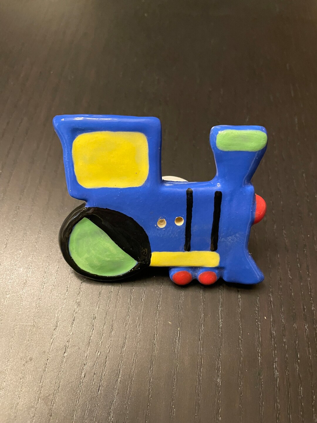 Toy Train Night Light Hand Painted Ceramic Locomotive Night Light - Etsy