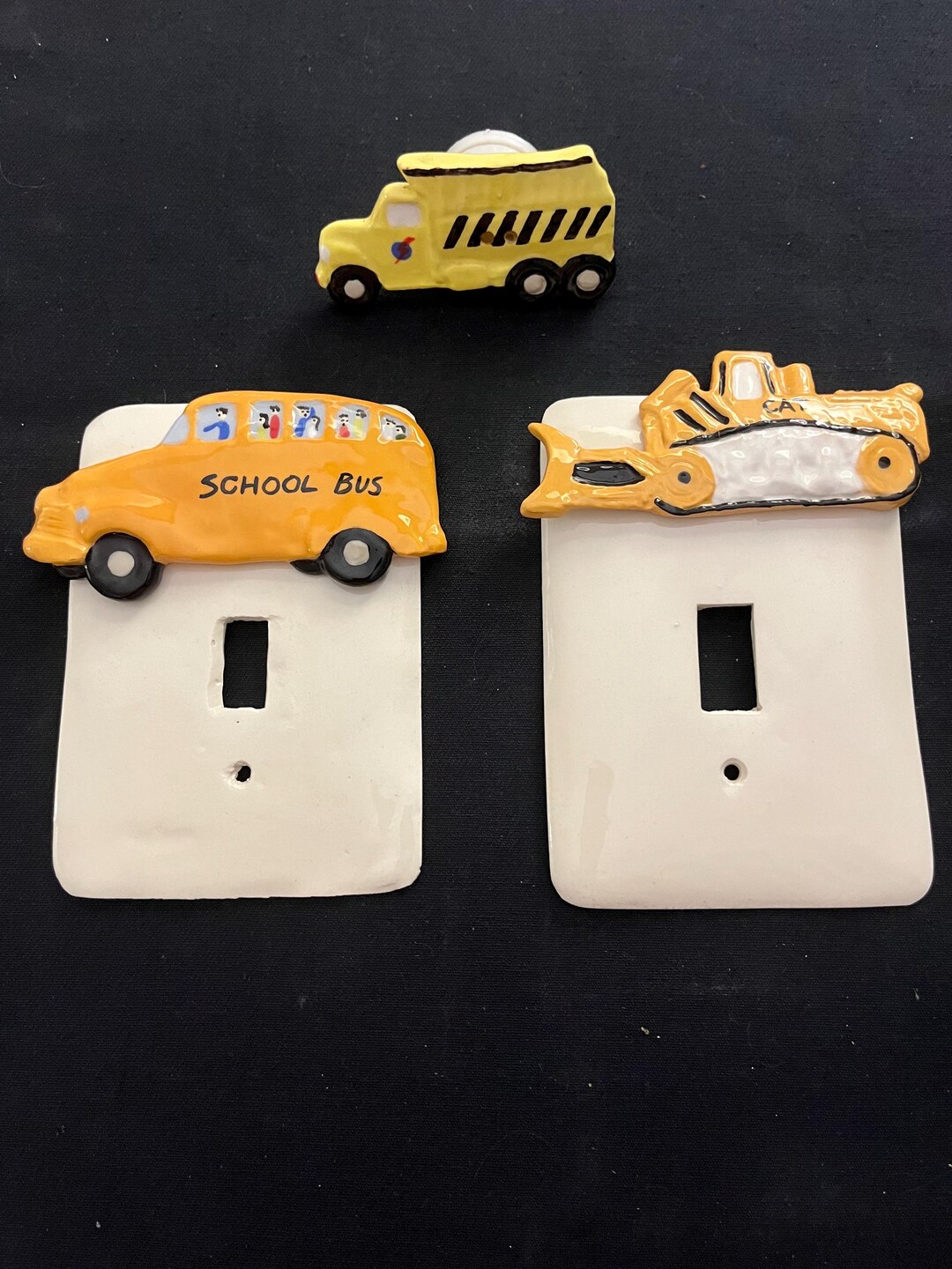 Yellow Vehicle Light Switch Cover Switch Plate Switchplate 3D Outlet ...