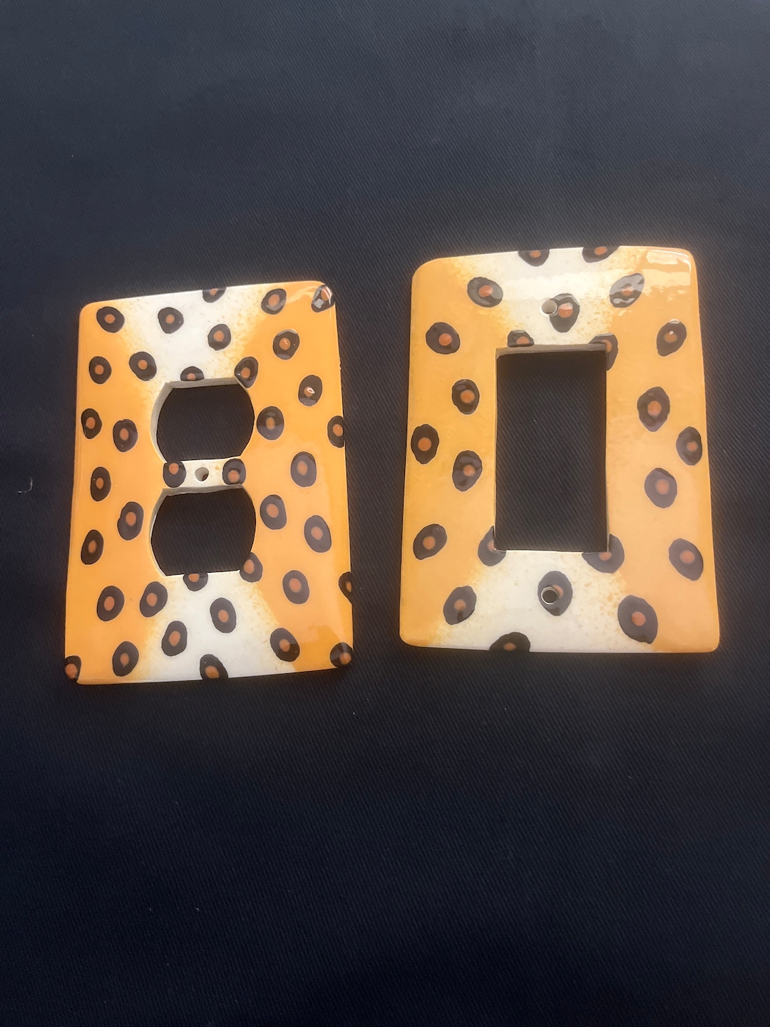 Leopard Print Handmade Leopard Print Ceramic Light Switch Cover - Etsy