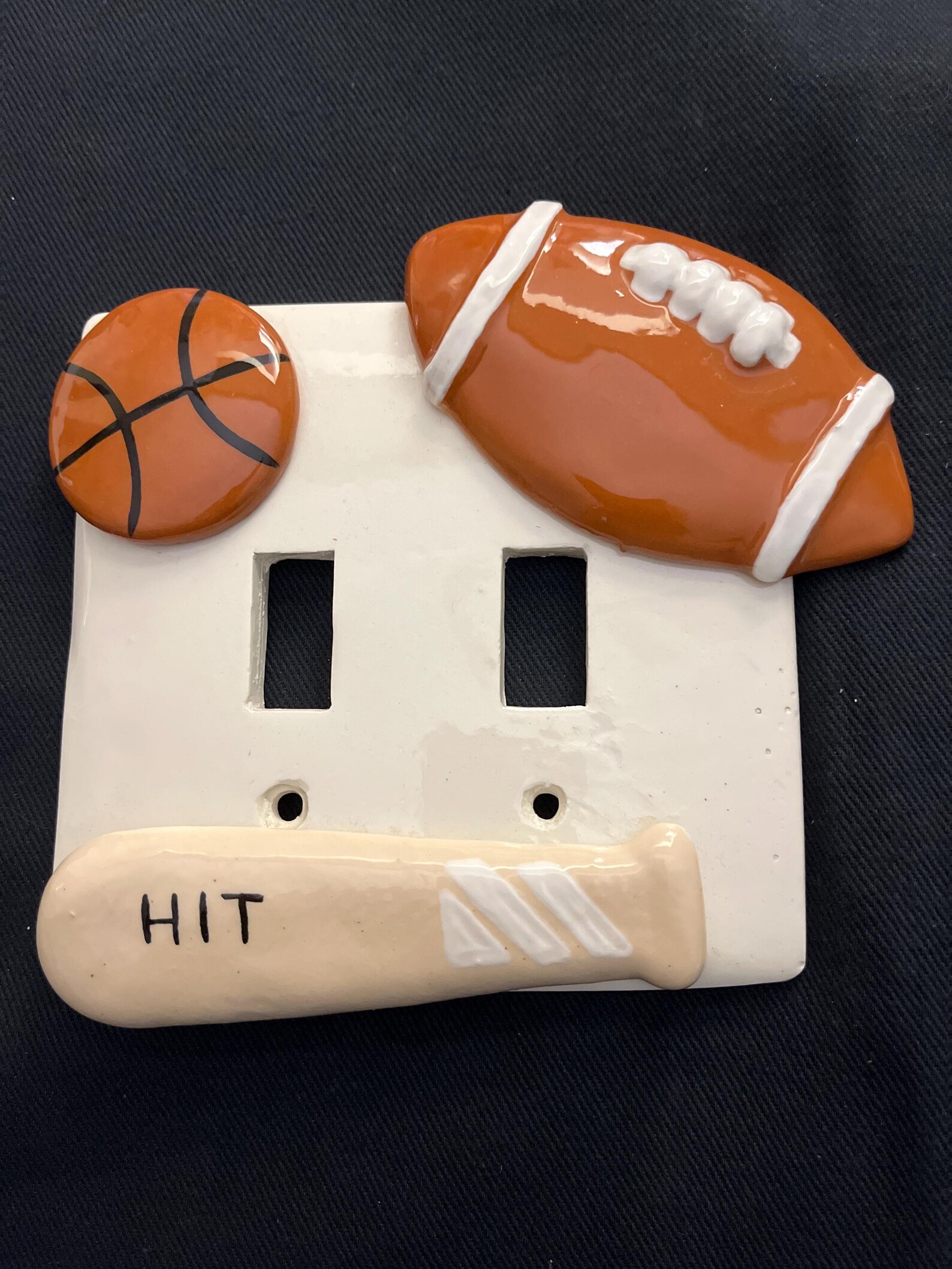3D Sports Light Switch Cover Switchplate 3D Plug Outlet GFCI Decora ...