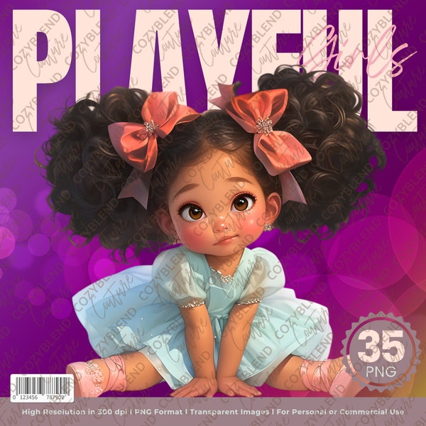 Denim Divas Clipart, Adorable Chibi Women in Stylish Jeans, Digital ...