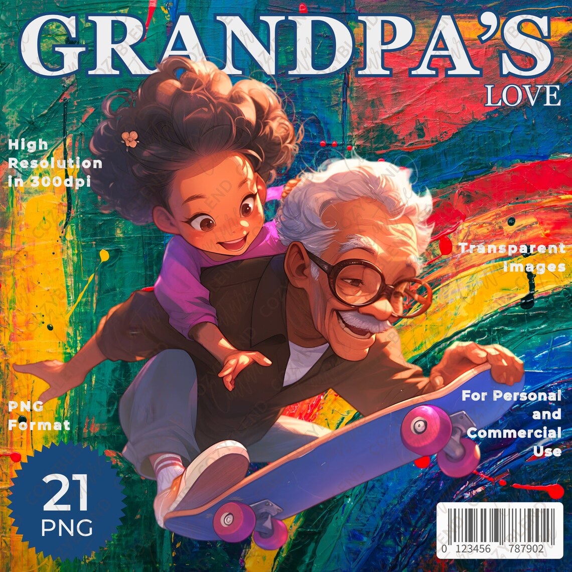 Grandpa's Love Clipart, Celebrate Endearing Bond, Sentimental ...