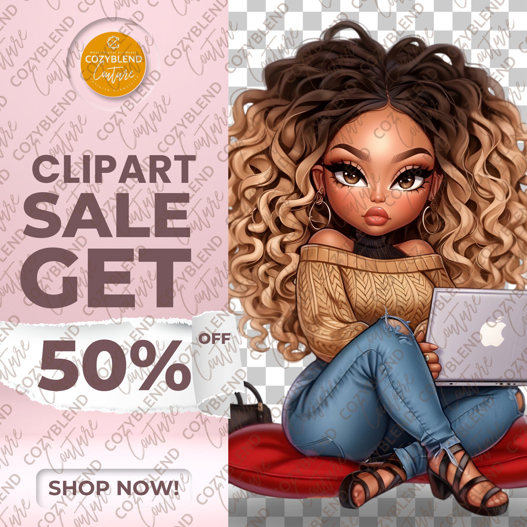 Stunning Student Woman Clipart, Trendy African American University ...