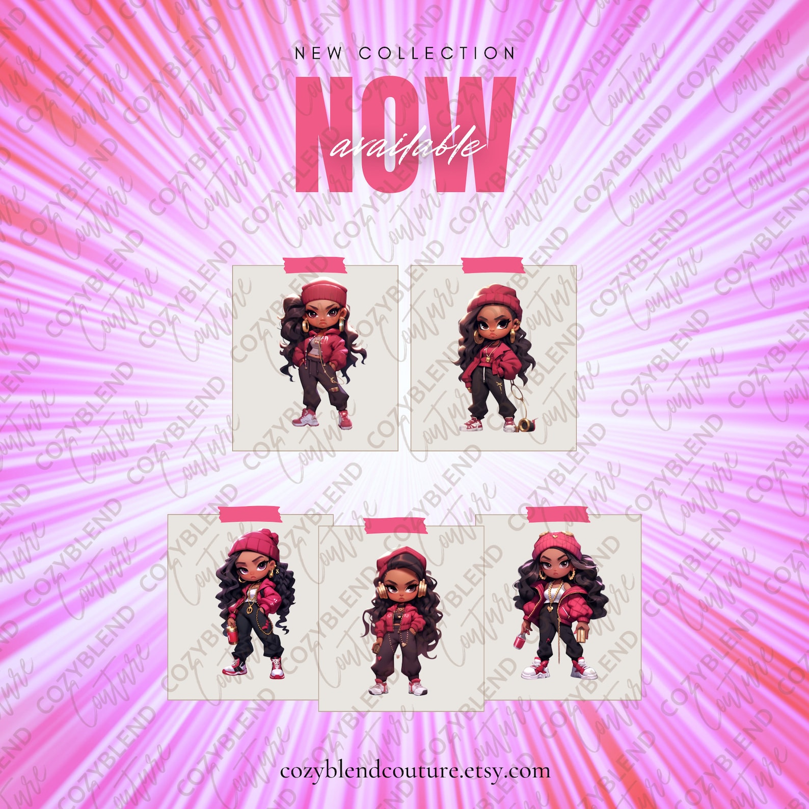 Expressive Beats V4, Energetic Hip-hop Chibi Illustrations, Chibis ...