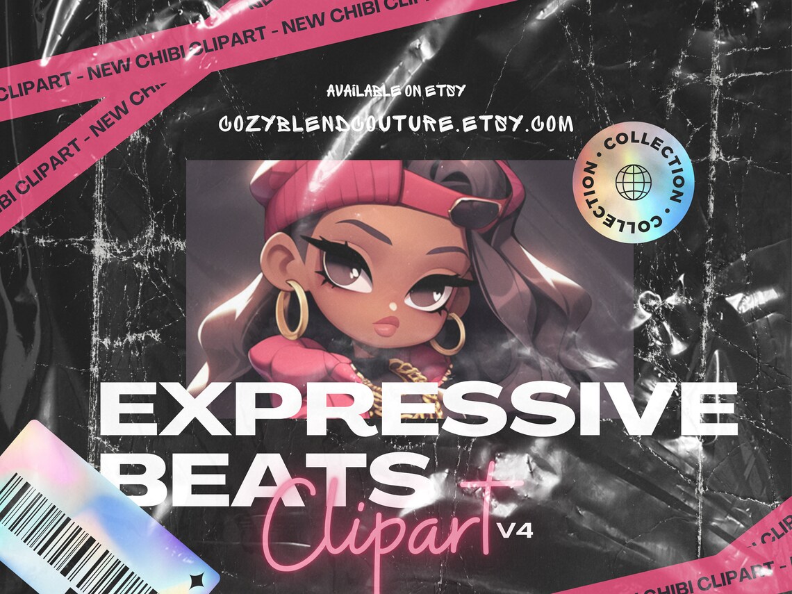 Expressive Beats V4, Energetic Hip-hop Chibi Illustrations, Chibis ...