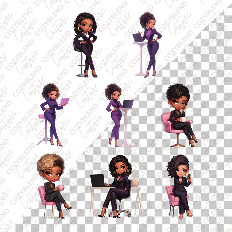 Boss Lady Illustration - Empowered Woman Artwork for Motivational ...