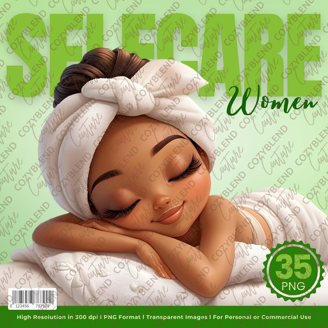 Self-care Clipart: Spa Day Wellness Illustrations (PNG) - Etsy