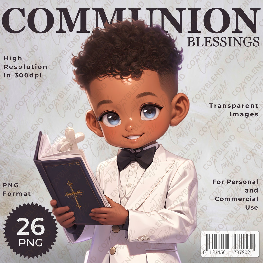 First Communion Boy Clipart: PNG Digital Art (instant Download) - Etsy