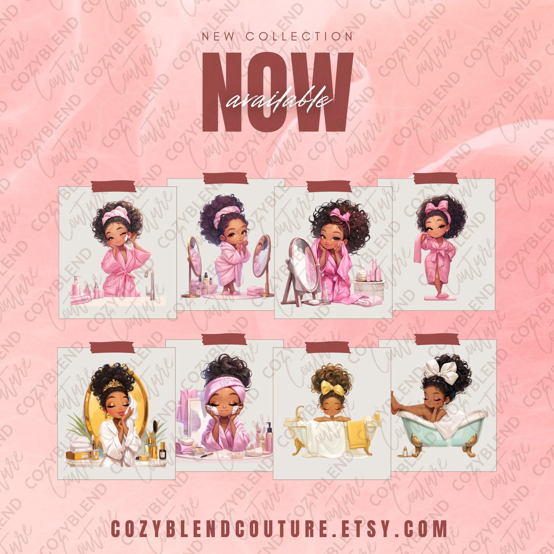 Vibrant Self-care Women Clipart Bundle, Self Care Digital, Mental ...