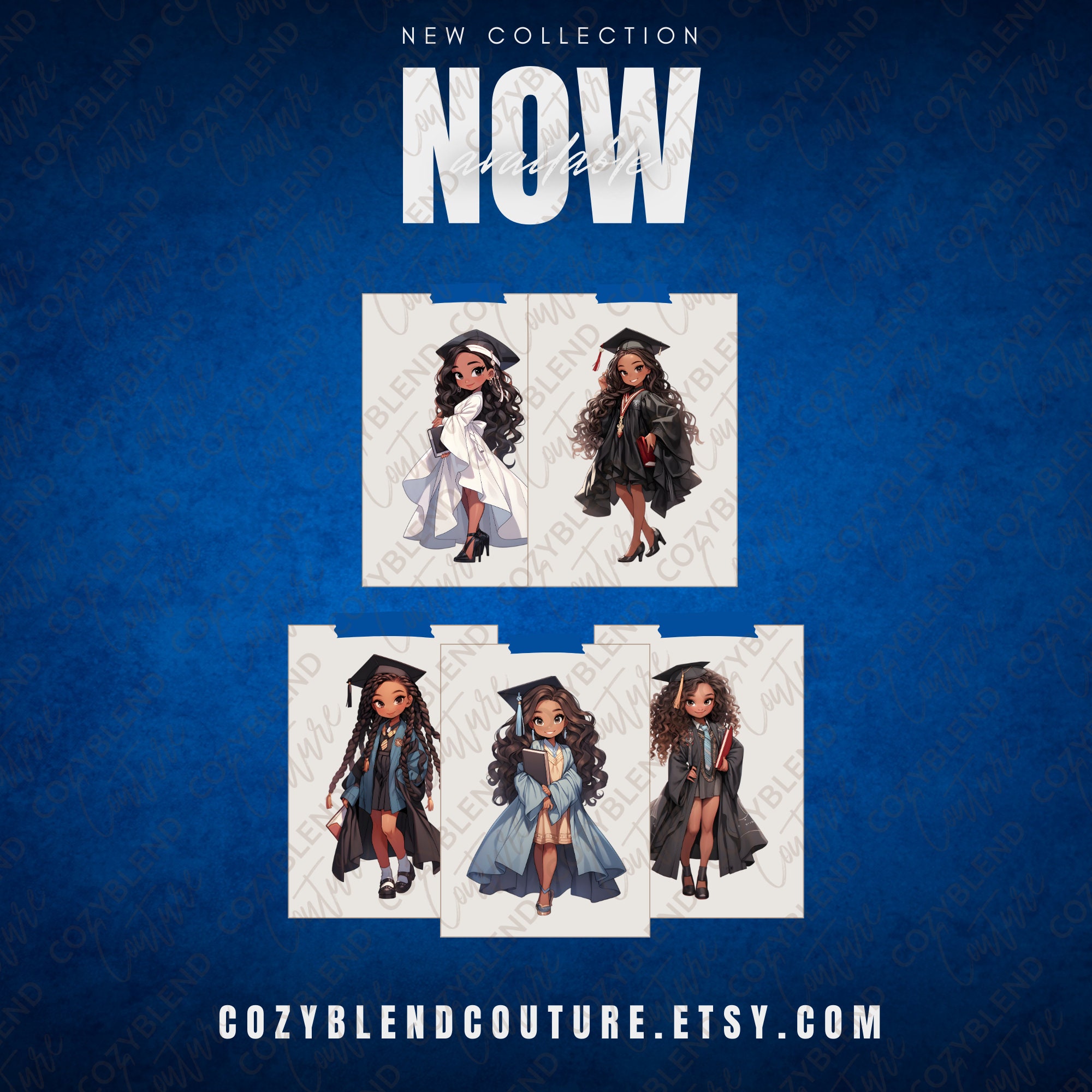Graduation Queens Clipart Celebrate Success With Stylish Graduates ...